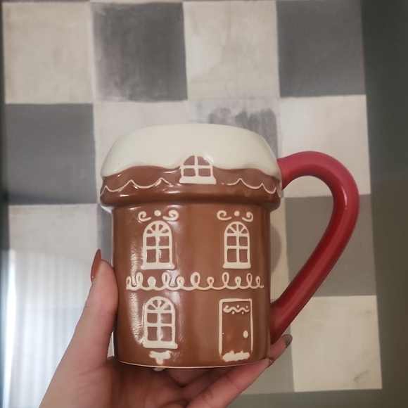 Accents | Gingerbread House Mug With Red Handle | Poshmark